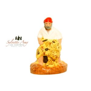 Santon de crèche - Le pêcheur au filet